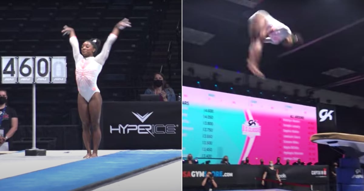 Watch Simone Biles Debut Her New Yurchenko Double Pike Vault | PS Fitness