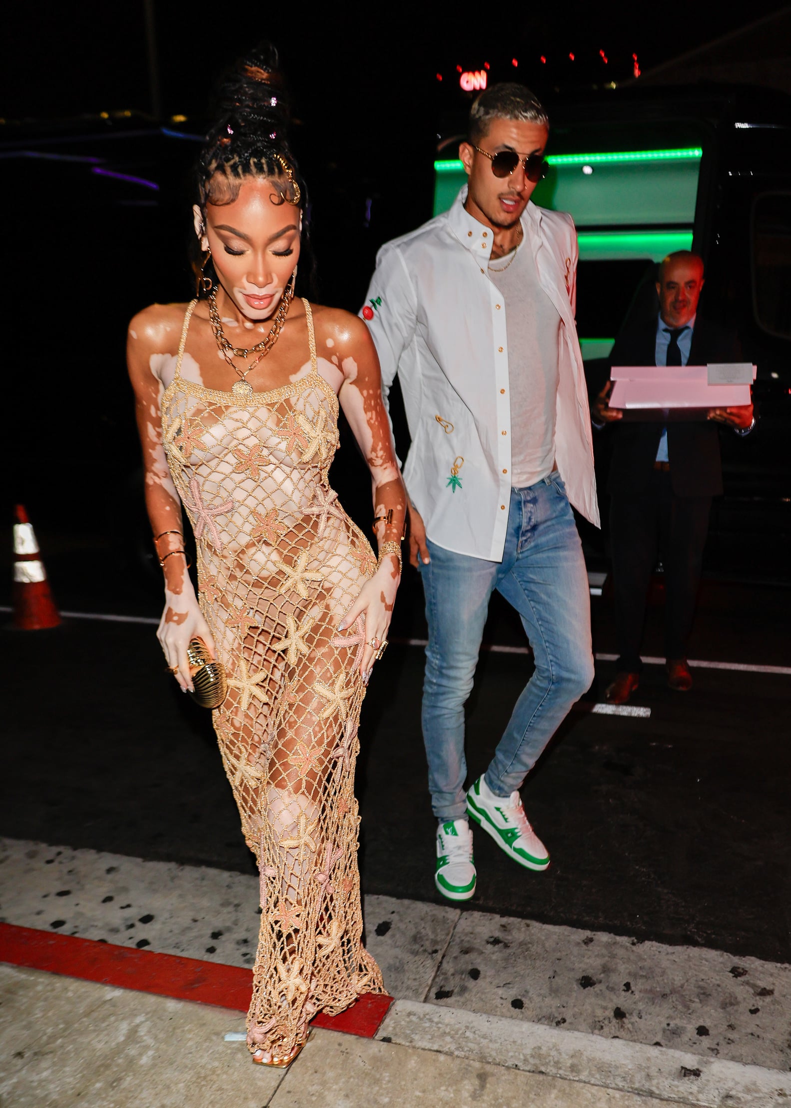 Winnie Harlow Wears Mermaid-Inspired See-Through Dress | PS Fashion