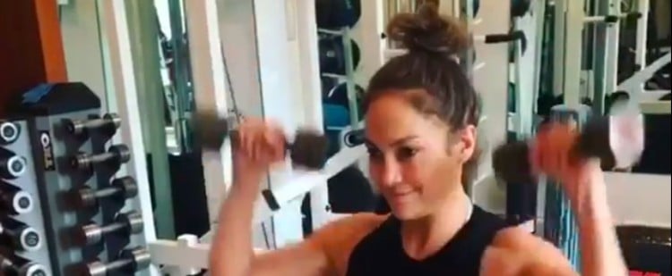 Jennifer Lopez Working Out With David Kirsch Video | PS Fitness