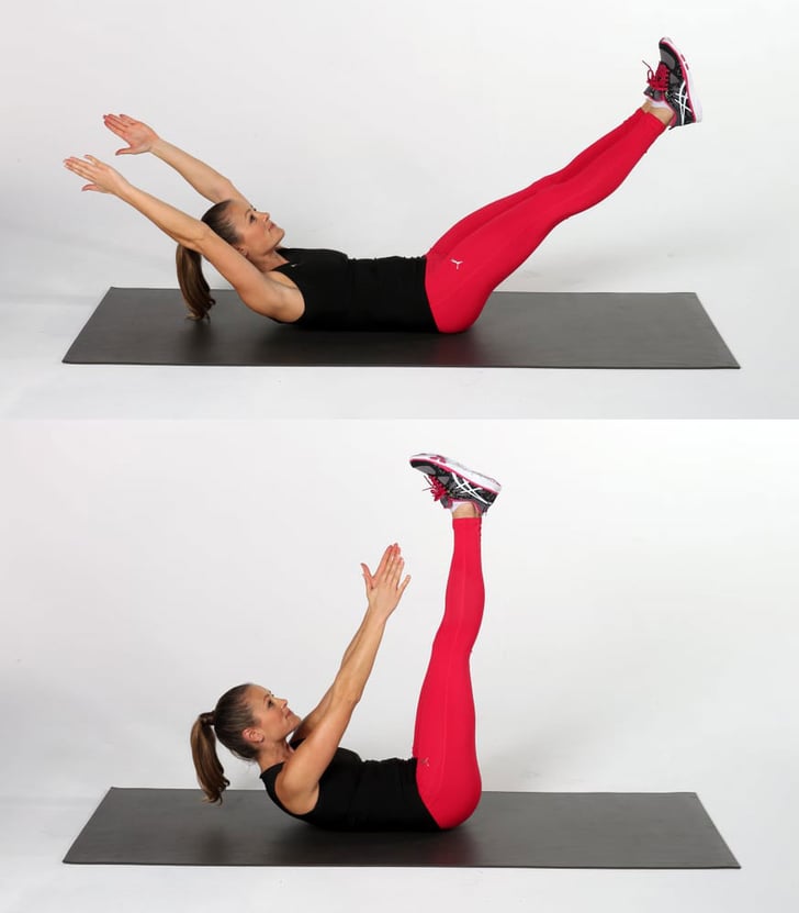 V-Ups | 15-Minute Arms and Abs Workout | POPSUGAR Fitness Photo 3