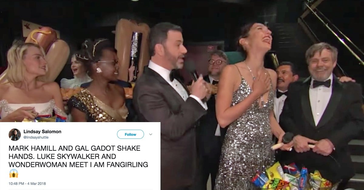 Mark Hamill Introducing Himself to Gal Gadot at the Oscars | PS Celebrity