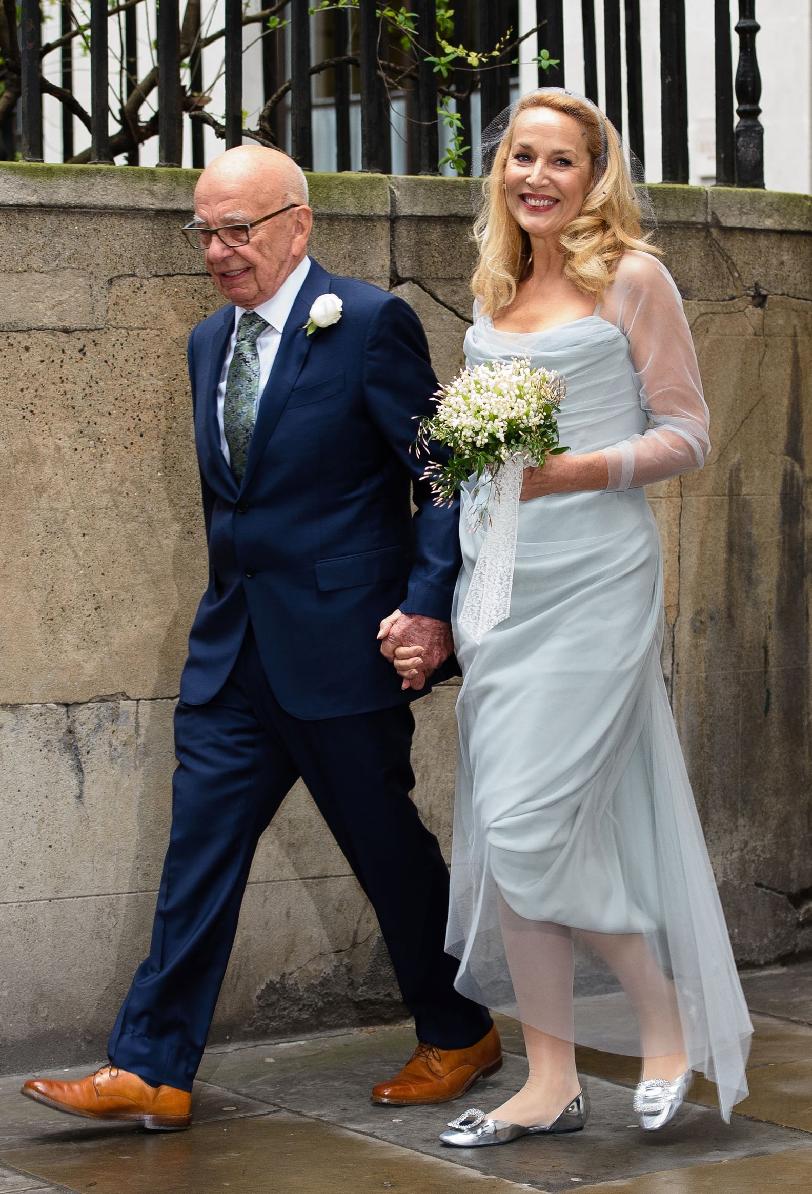 Jerry Hall's Wedding Dress at Rupert Murdoch Wedding | PS Fashion