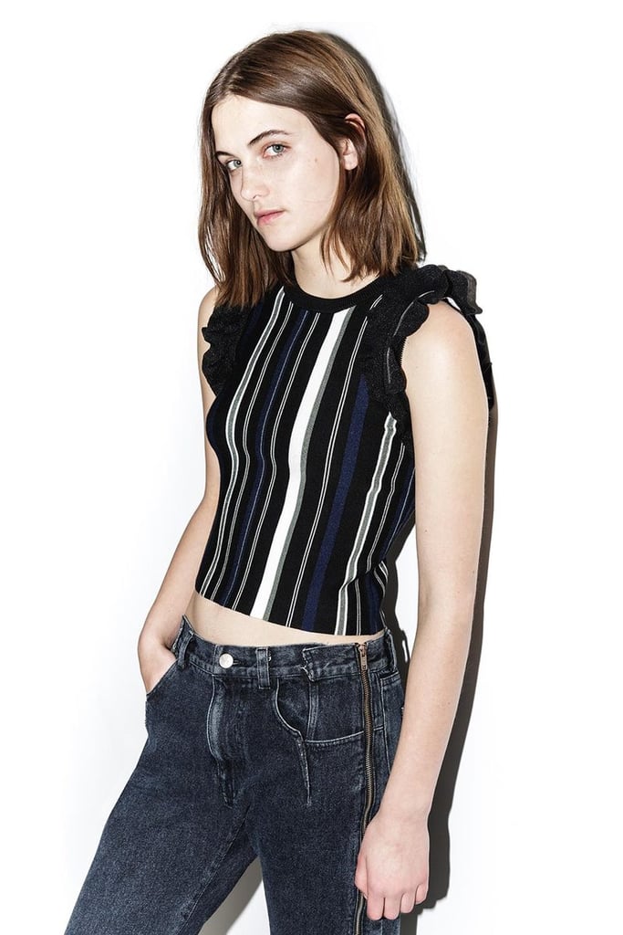 Kaia Gerber's Fendi Cropped Sweater | POPSUGAR Fashion
