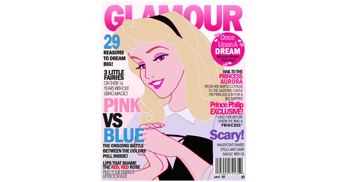 Magazine Cover Aurora Disney Princess Art Popsugar Love And Sex Photo 220