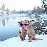 T-Rex Engagement Photo Shoot | POPSUGAR Love & Sex