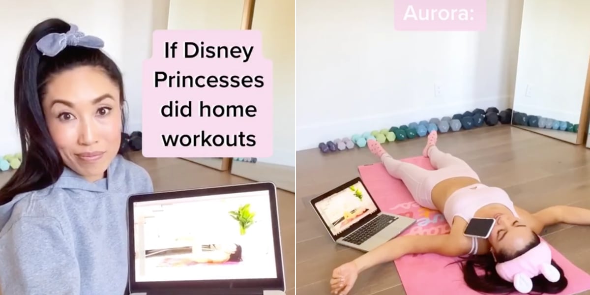 Disney Princesses Doing Home Workouts Video From Blogilates | PS Fitness