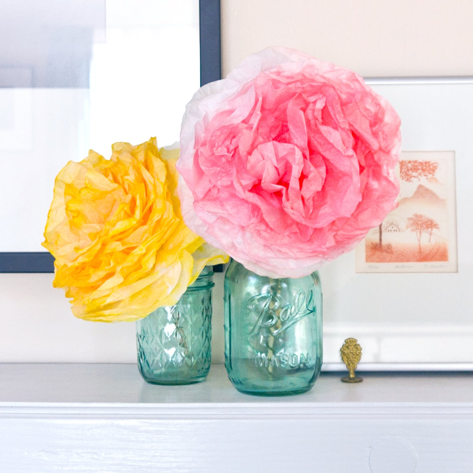 DIY Coffee Filter Peonies | PS Smart Living