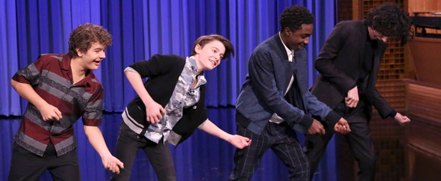 Stranger Things Cast Dance Battle on The Tonight Show | POPSUGAR Celebrity