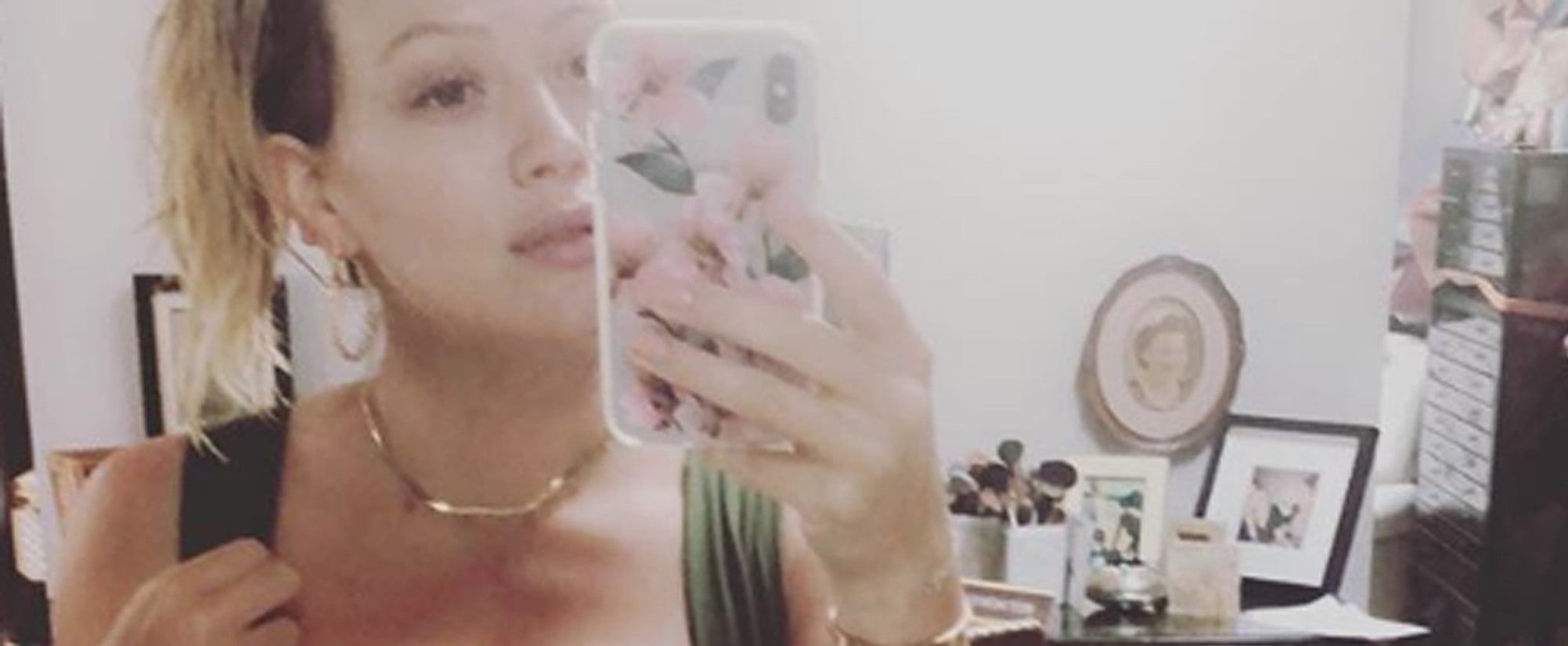 Hilary Duff Trying to Induce Labor With Salad From Caioti's | PS Family