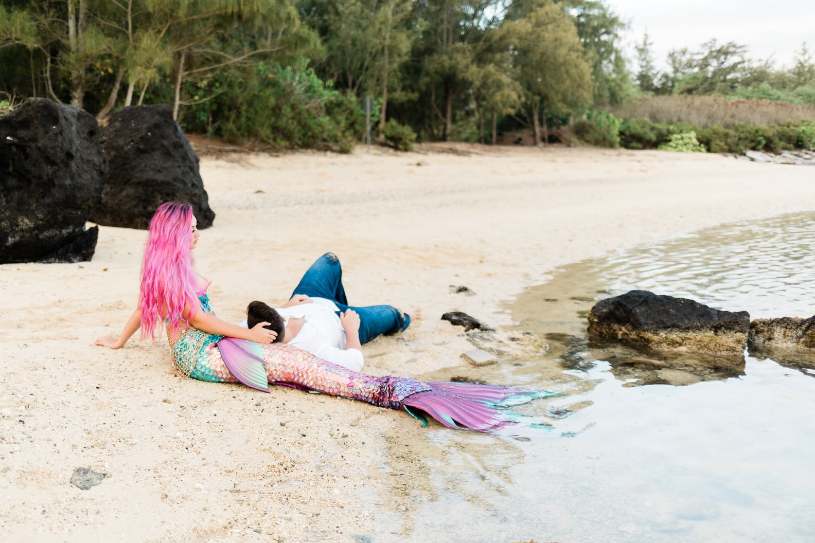 A Couple's Sexy Mermaid-Themed Photo Shoot | PS Love