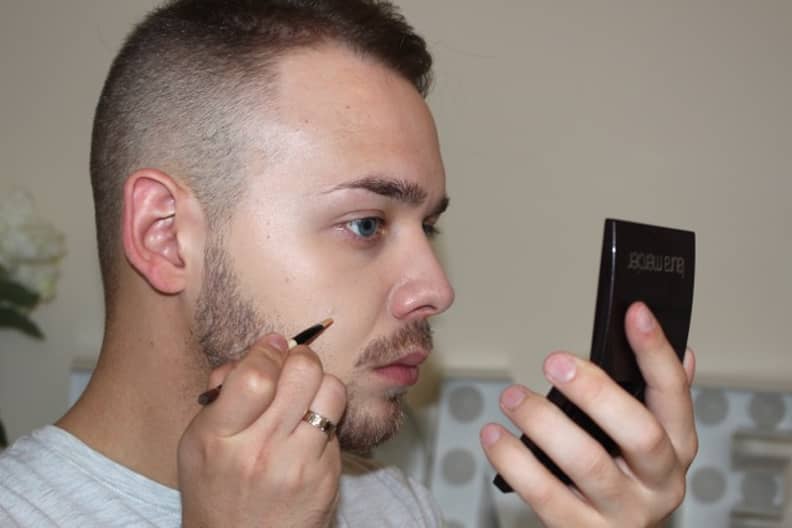 Men Concealer Before And After