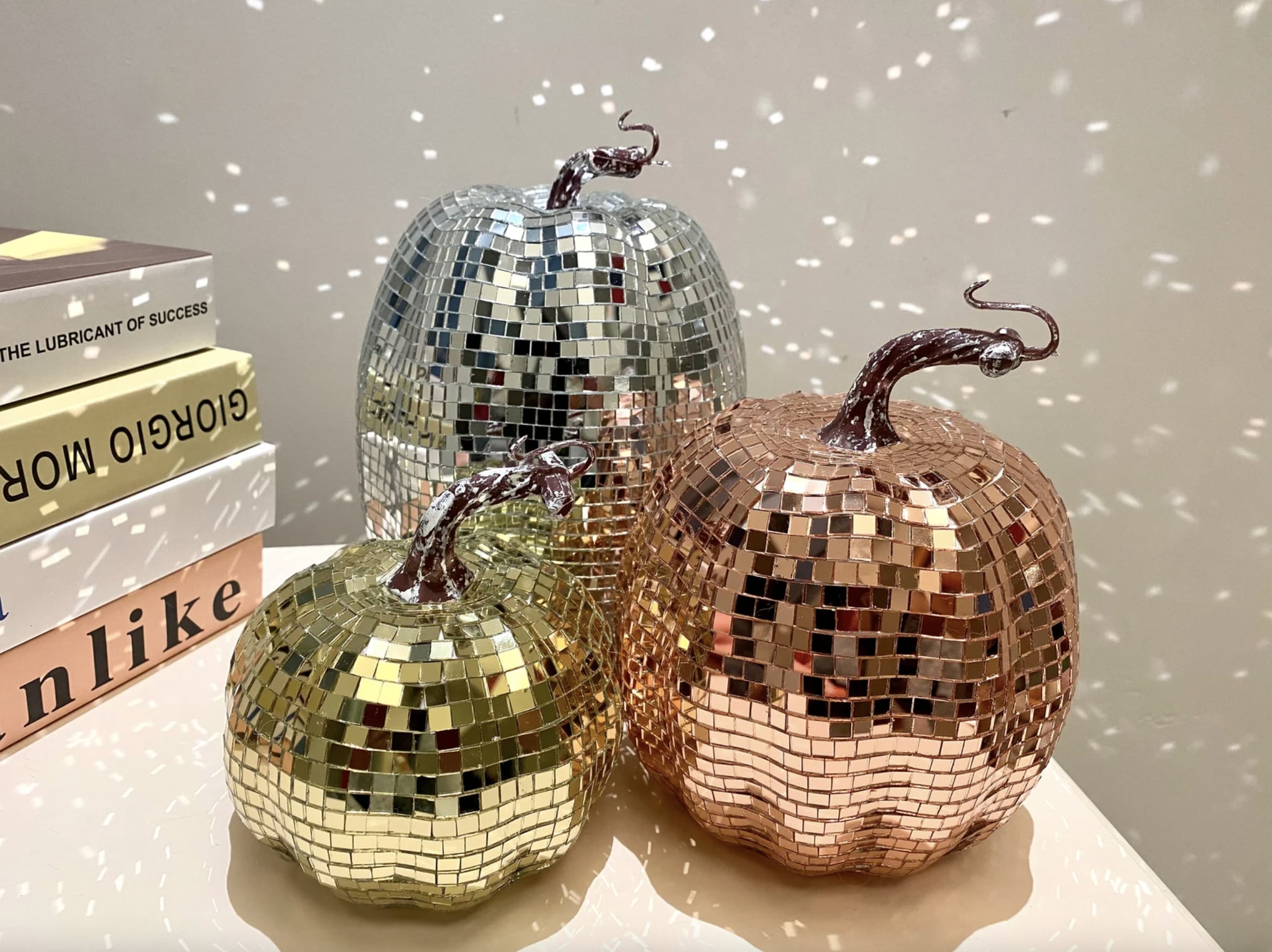 disco pumpkin decor