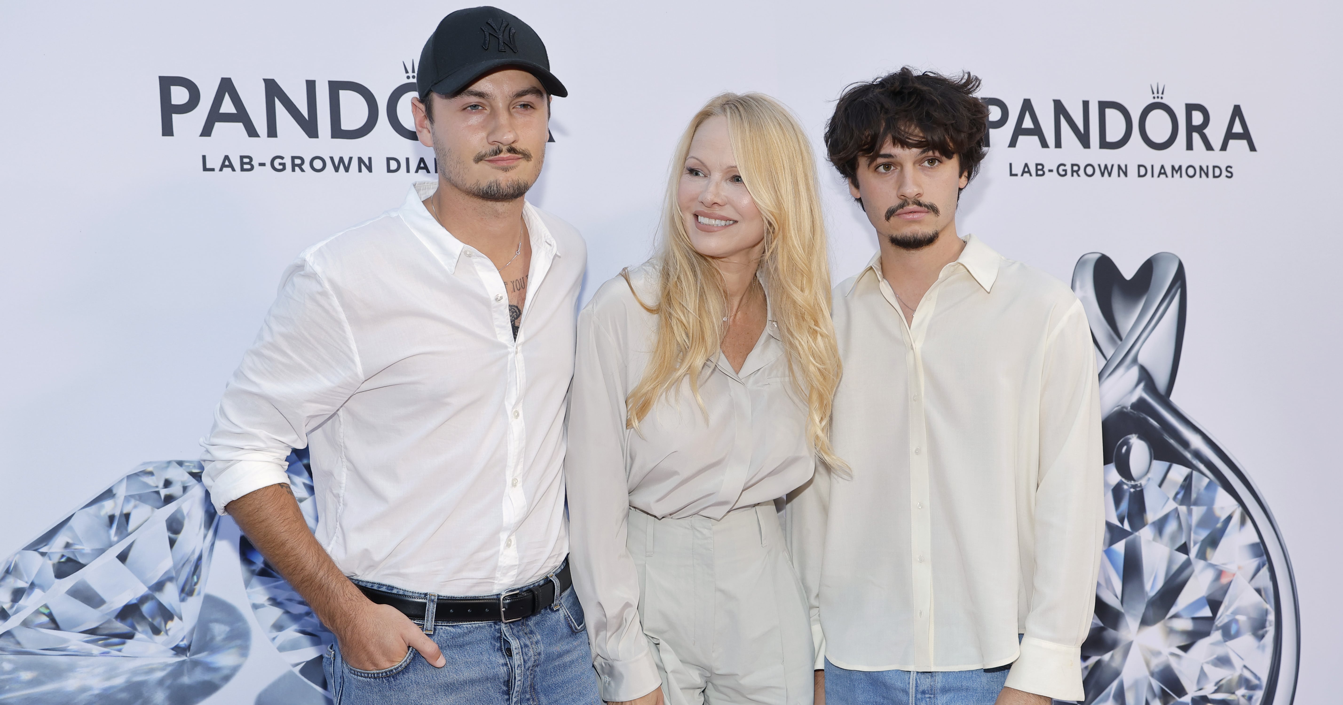 Pamela Anderson and Sons at Pandora NYFW Event | PS Celebrity
