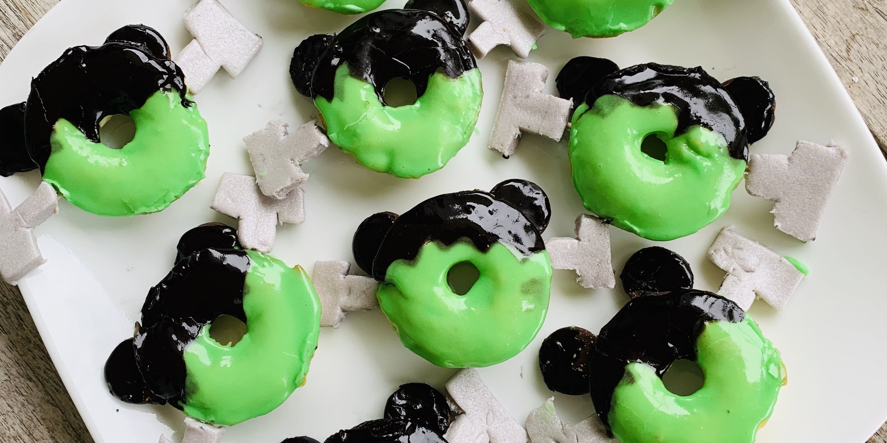Mickey Mouse Frankenstein Doughnuts Recipe | PS Food