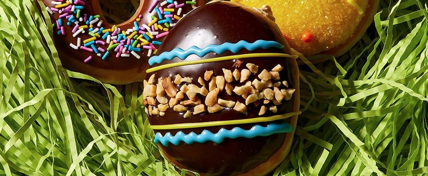 Krispy Kreme Spring Reese's Easter Egg Doughnut | PS Family