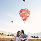 Hot Air Balloon Engagement Pictures | POPSUGAR Love & Sex