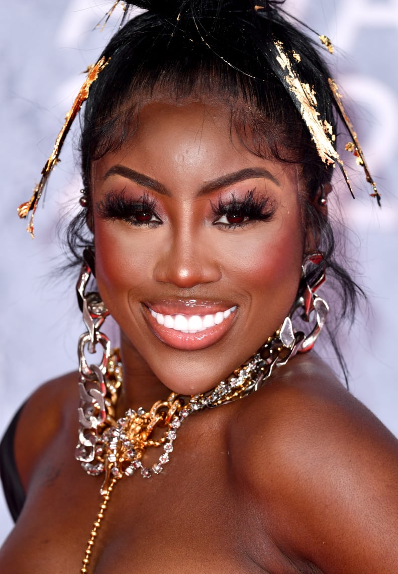 Bree Runway's Gold-Foil Hairstyle at the 2022 BRIT Awards | PS Beauty