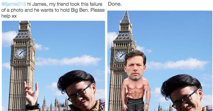 Guy Photoshops People Into Funny Pictures on Twitter | POPSUGAR Tech