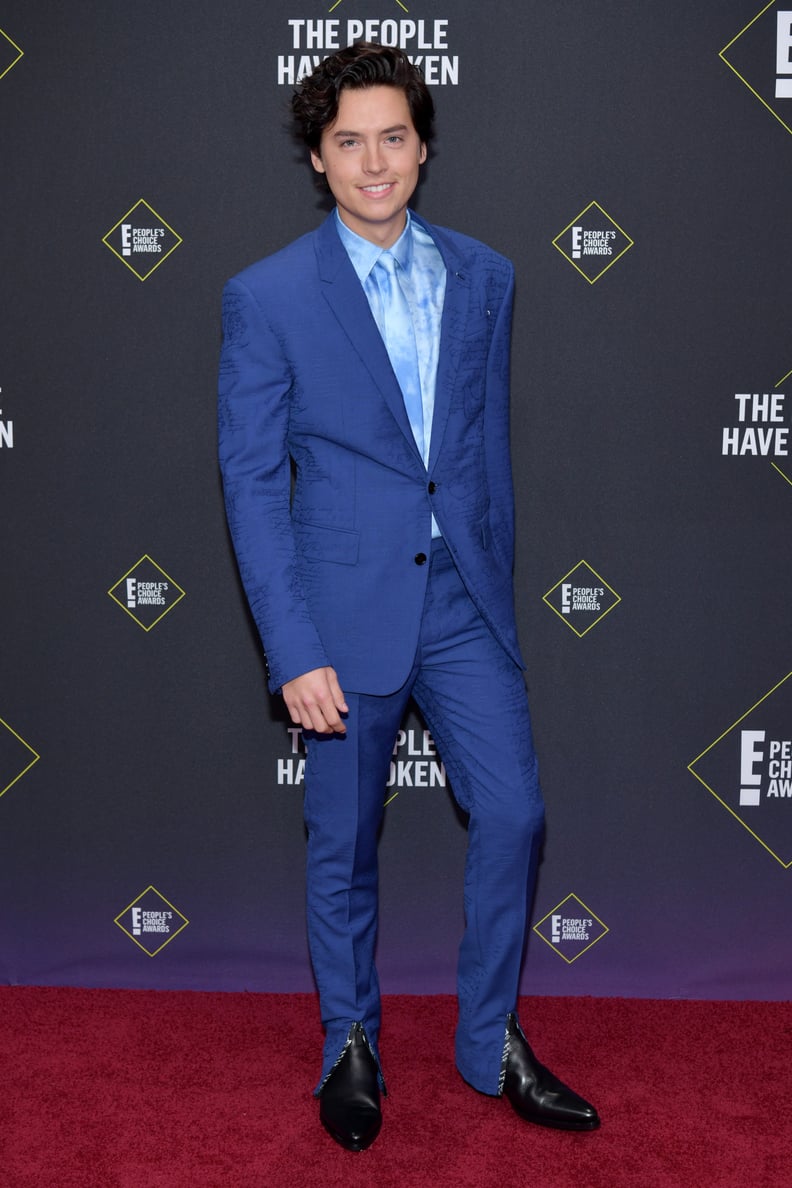 Cole Sprouse's Blue Suit at the 2019 People's Choice Awards | PS Fashion
