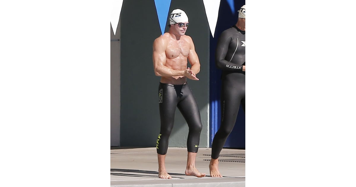Zac Efron Taking a Swimming Class in LA Pictures | POPSUGAR Celebrity ...
