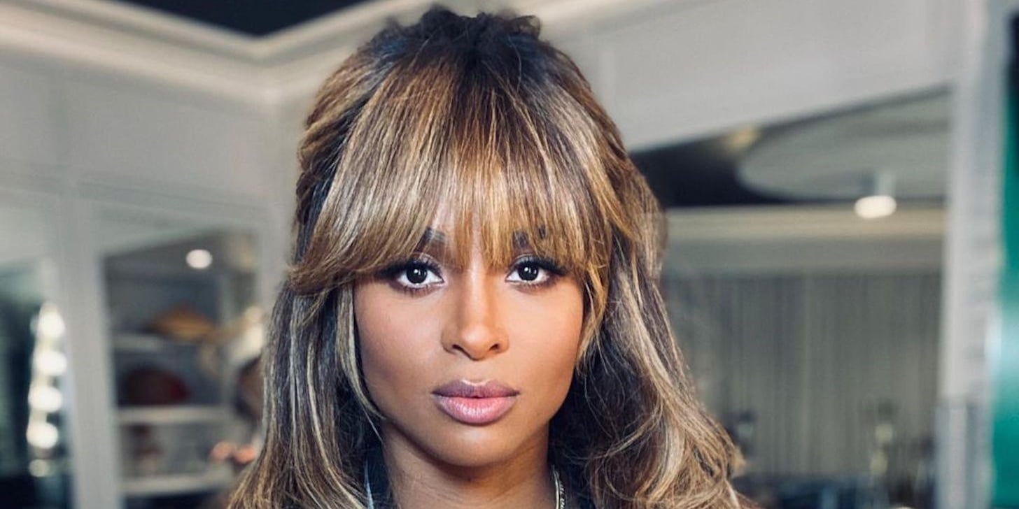 Ciara Wears Retro Bangs, Remains a Hairstyle Inspiration | PS Beauty