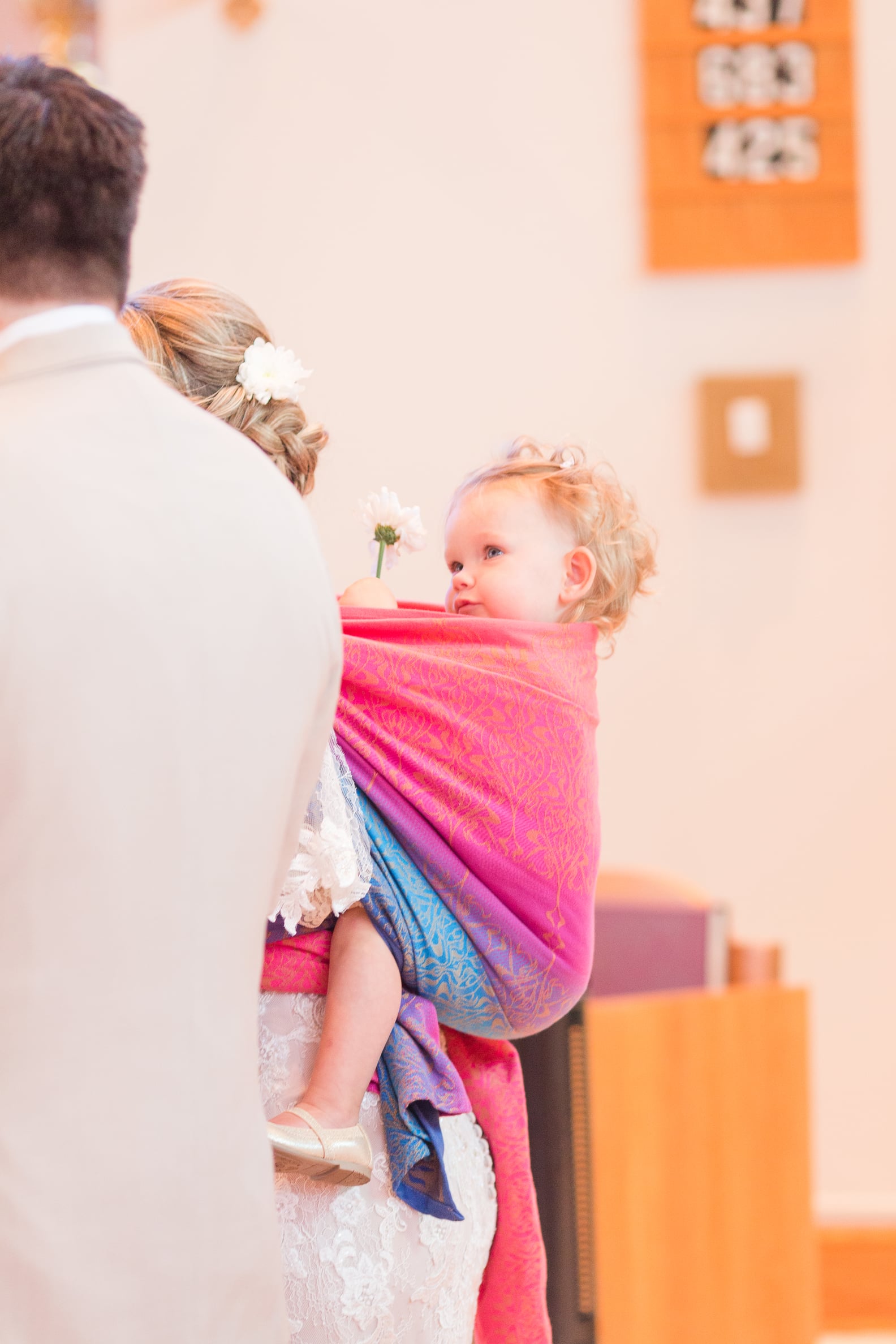 Photos of a Bride Wears Toddler During Her Wedding | PS Family