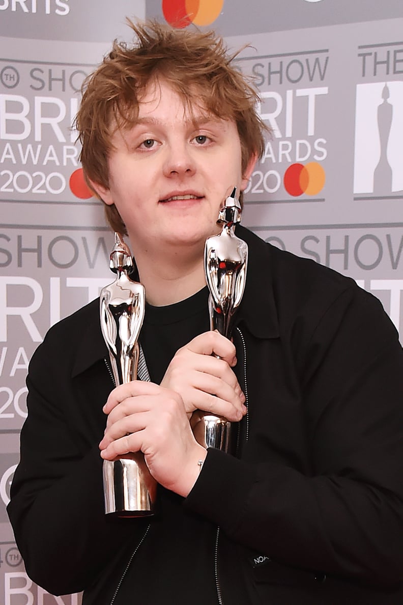 Lewis Capaldi Posing on the 2020 BRIT Awards Red Carpet | PS UK Beauty