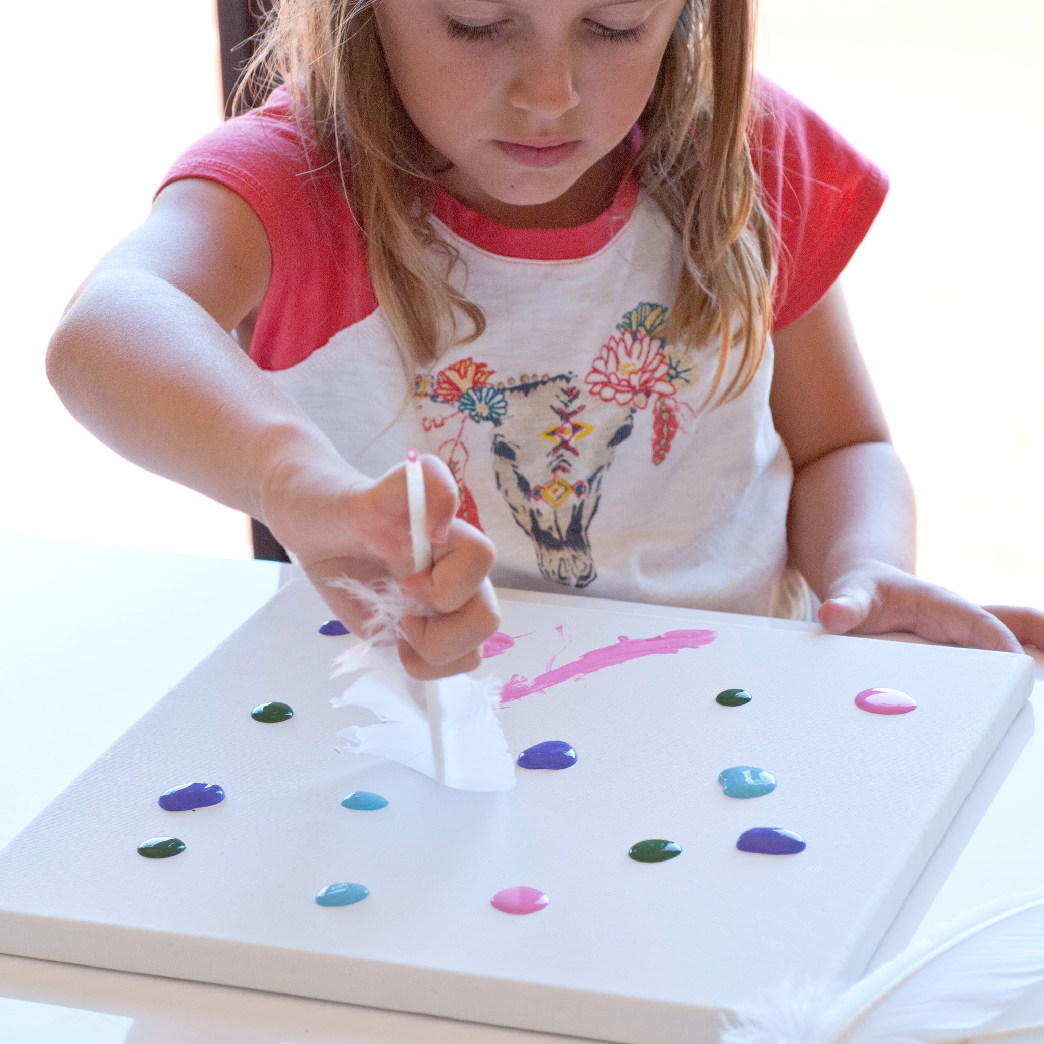 Feather Painting Project For Kids | POPSUGAR Family