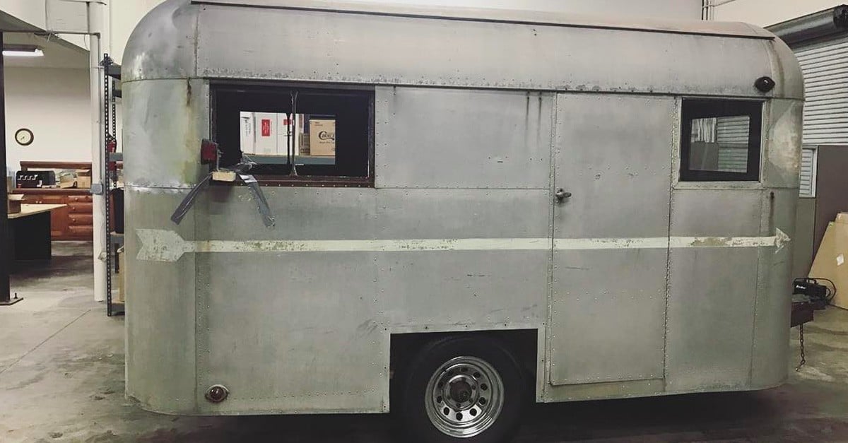 Old Trailer Converted to a Mobile Bar | POPSUGAR Home