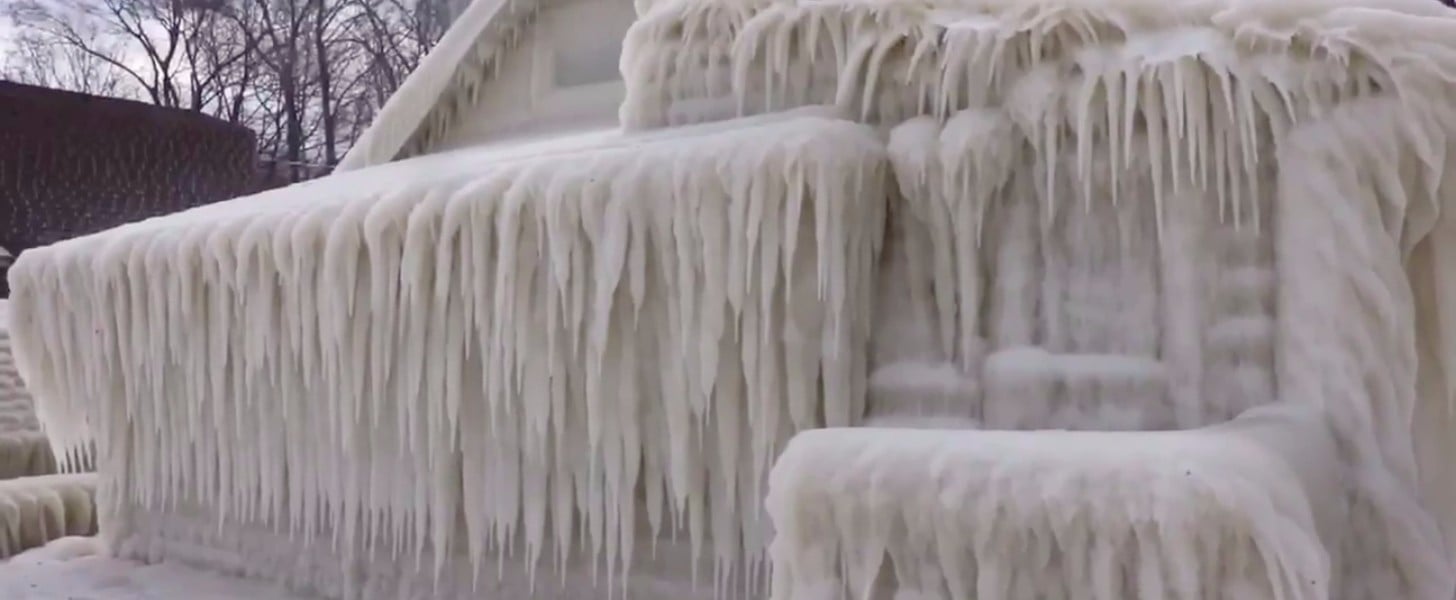 Frozen Ice House on Lake Ontario | PS Home