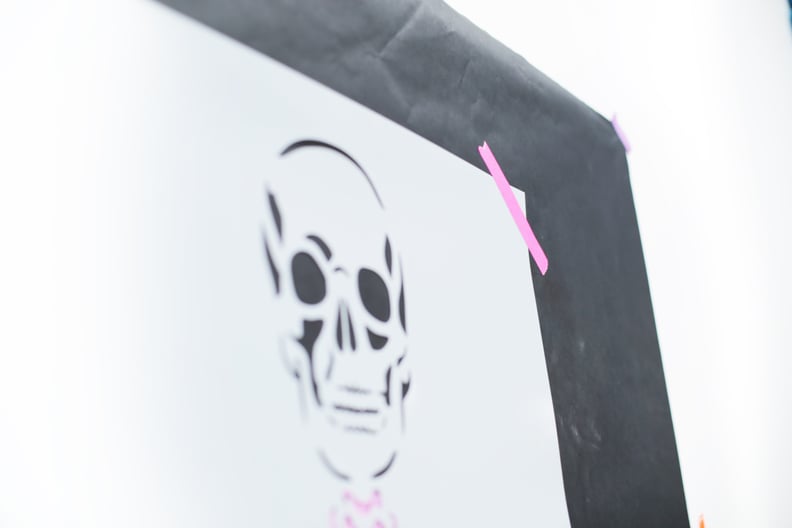 DIY Chalk Skeleton Backdrop | POPSUGAR Smart Living