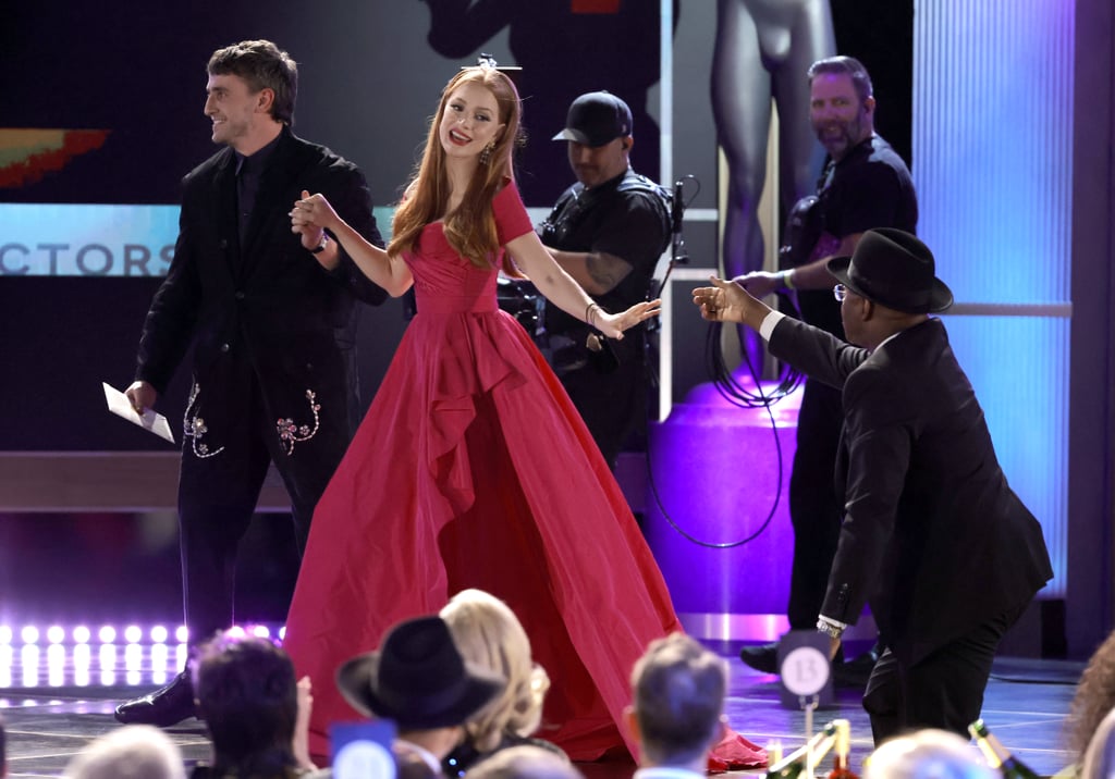 Jessica Chastain Talks Tripping At The 2023 Sag Awards Popsugar