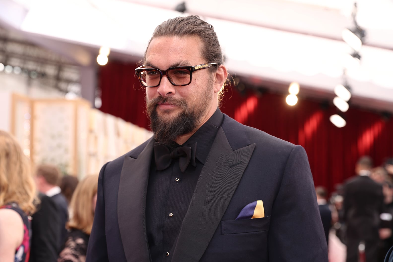 Jason Momoa's French Braid at the Oscars 2022 | PS Beauty