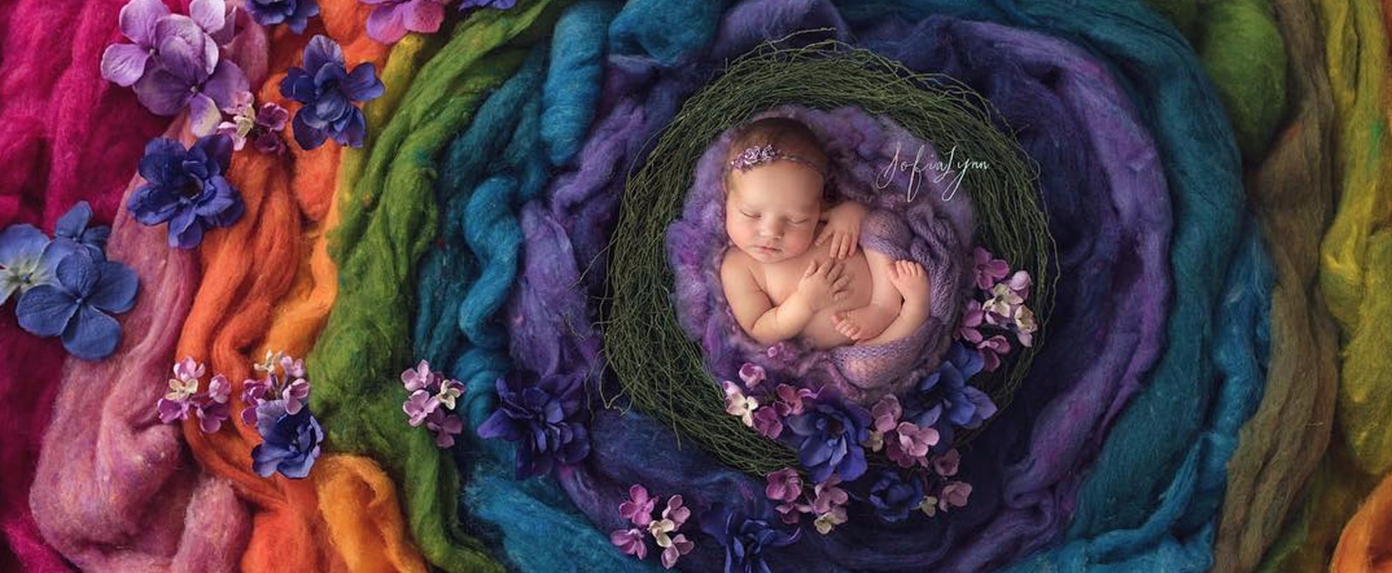 Newborn Rainbow Baby Photo | PS Family