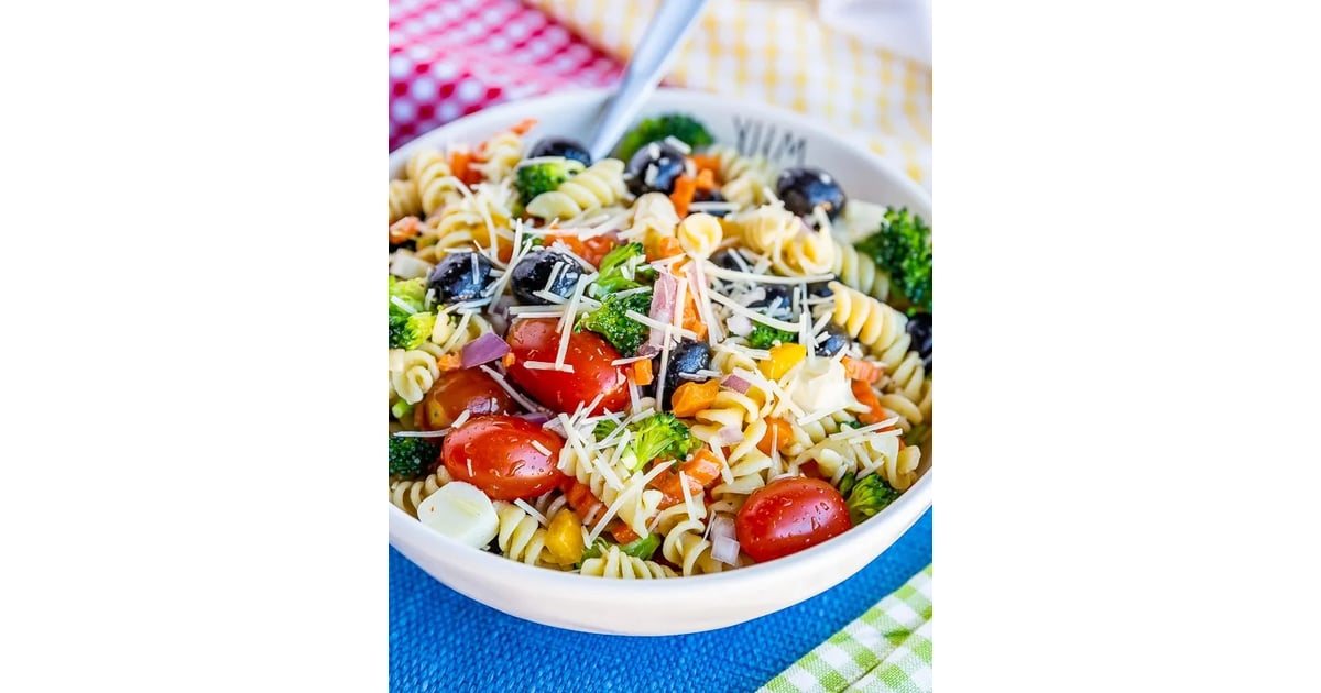 Easy Rotini Pasta Salad Best Summer Pasta Salad Recipes Popsugar Food Photo 29
