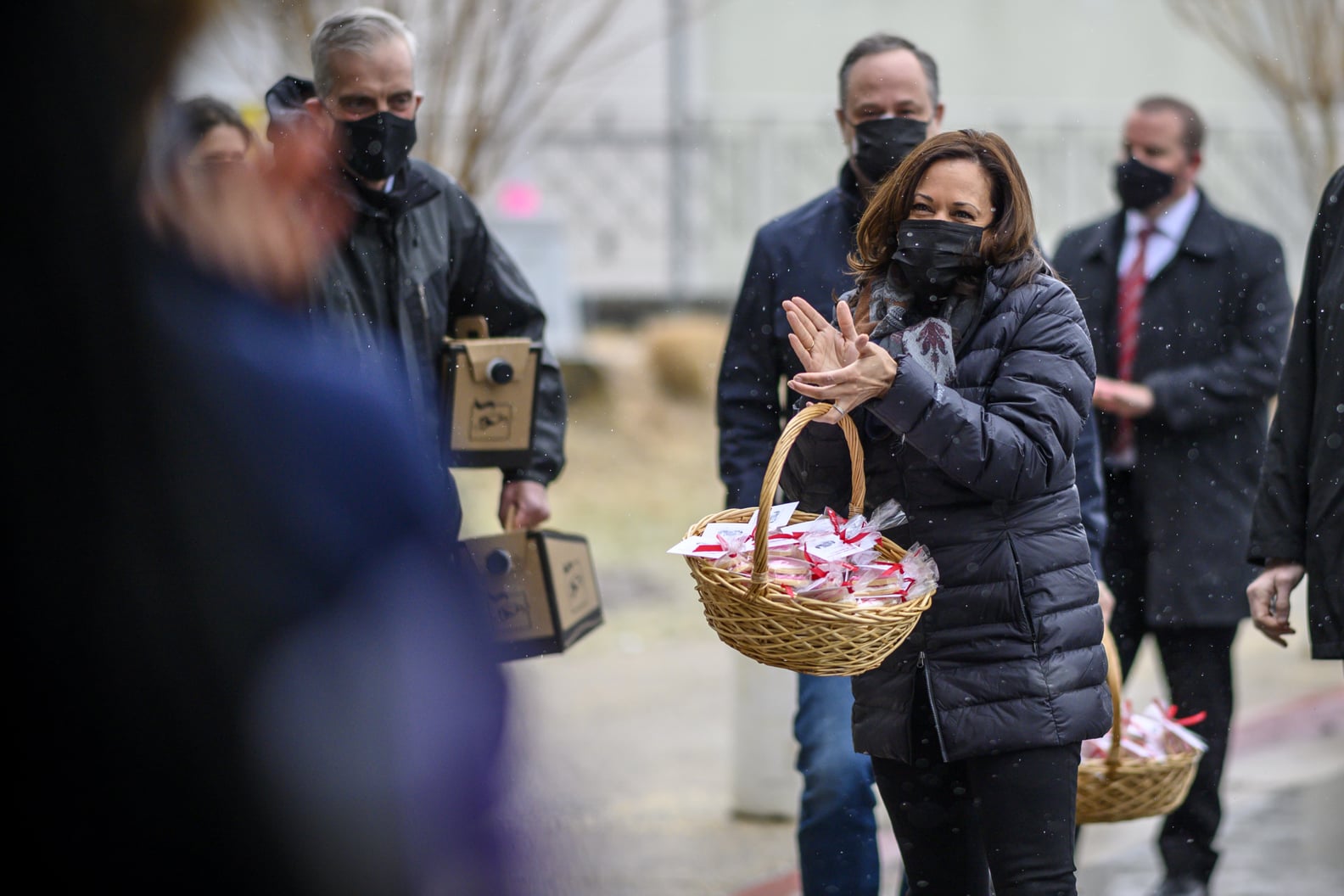 Kamala Harris Gives Healthcare Workers Valentine's Cookies | POPSUGAR ...