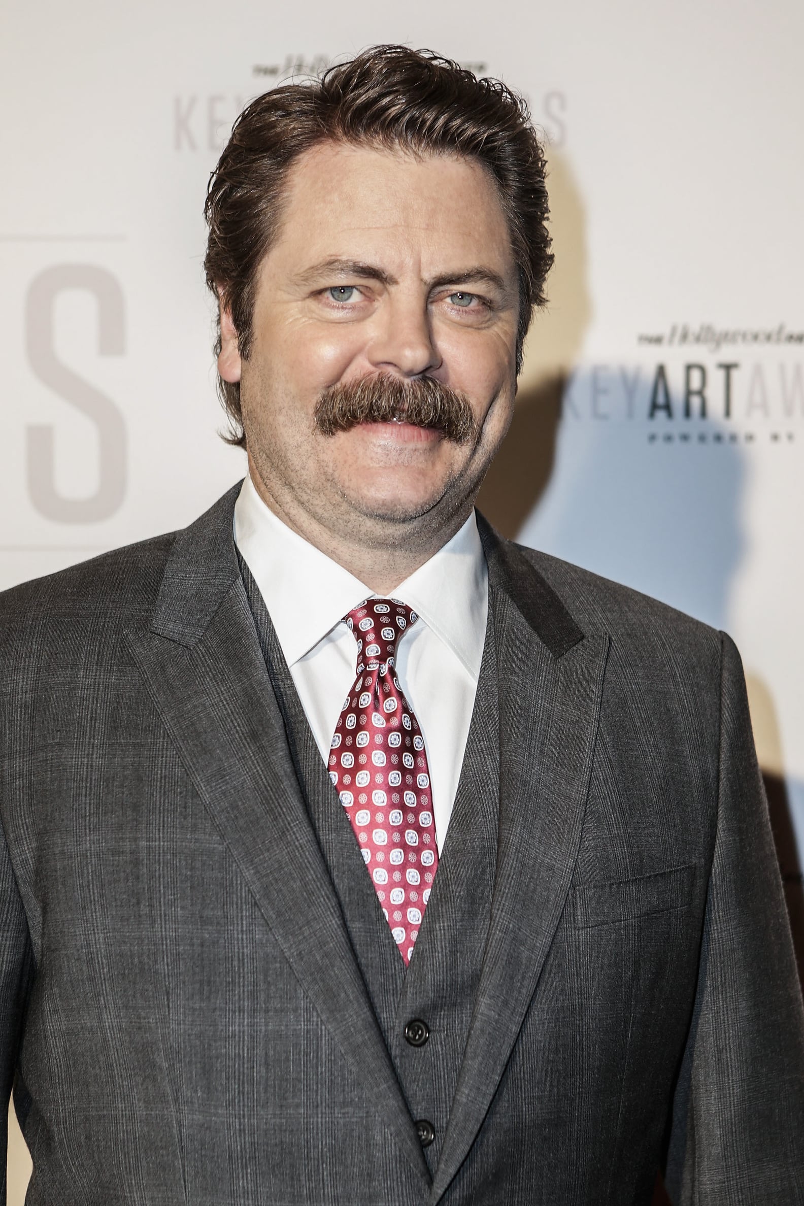 Nick Offerman Without His Mustache | POPSUGAR Celebrity