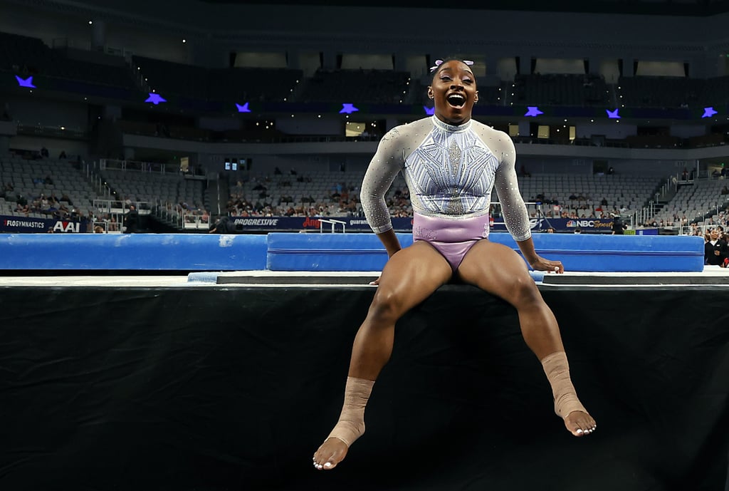 All the Times Simone Biles Wore Her GOAT Leotard | POPSUGAR Fitness