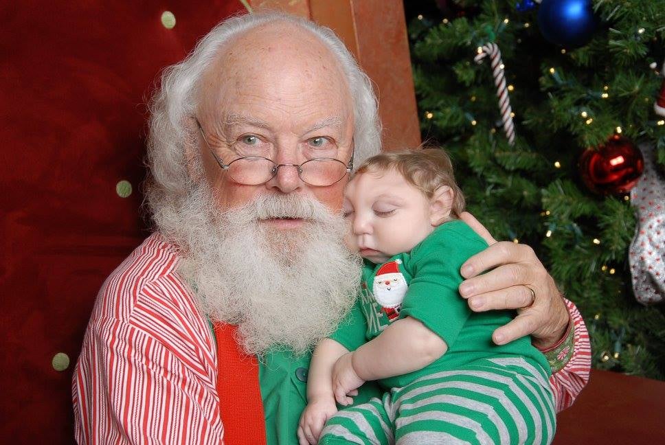 Boy Missing Skull Jaxon Strong Kissing Santa | POPSUGAR Family