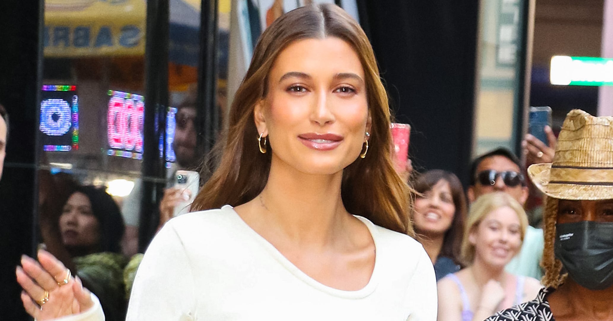 Hailey Bieber Wears a Bridal Slip Dress in Tiffany & Co. Ads | PS Fashion