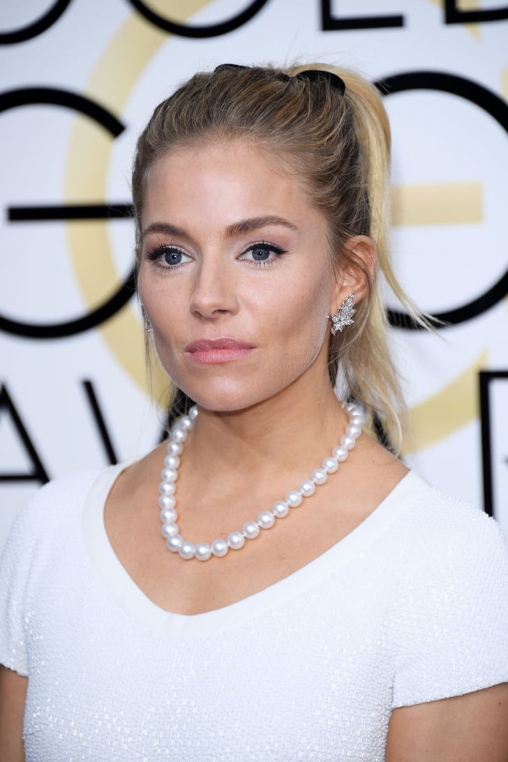 Sienna Miller Makeup And Hair At The 2017 Golden Globes Popsugar