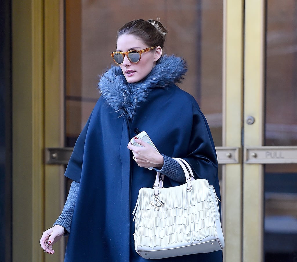 Olivia Palermo Wearing a Cape Street Style | POPSUGAR Fashion