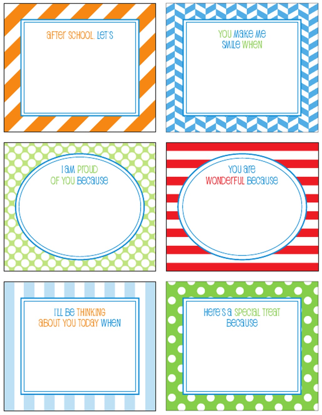 Lunch Box Notes For Kids | PS Family