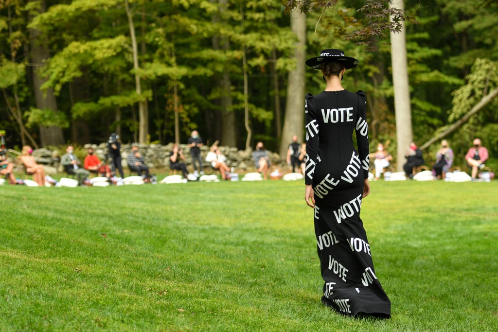 Lizzo Wears Christian Siriano's VOTE Dress | POPSUGAR Fashion