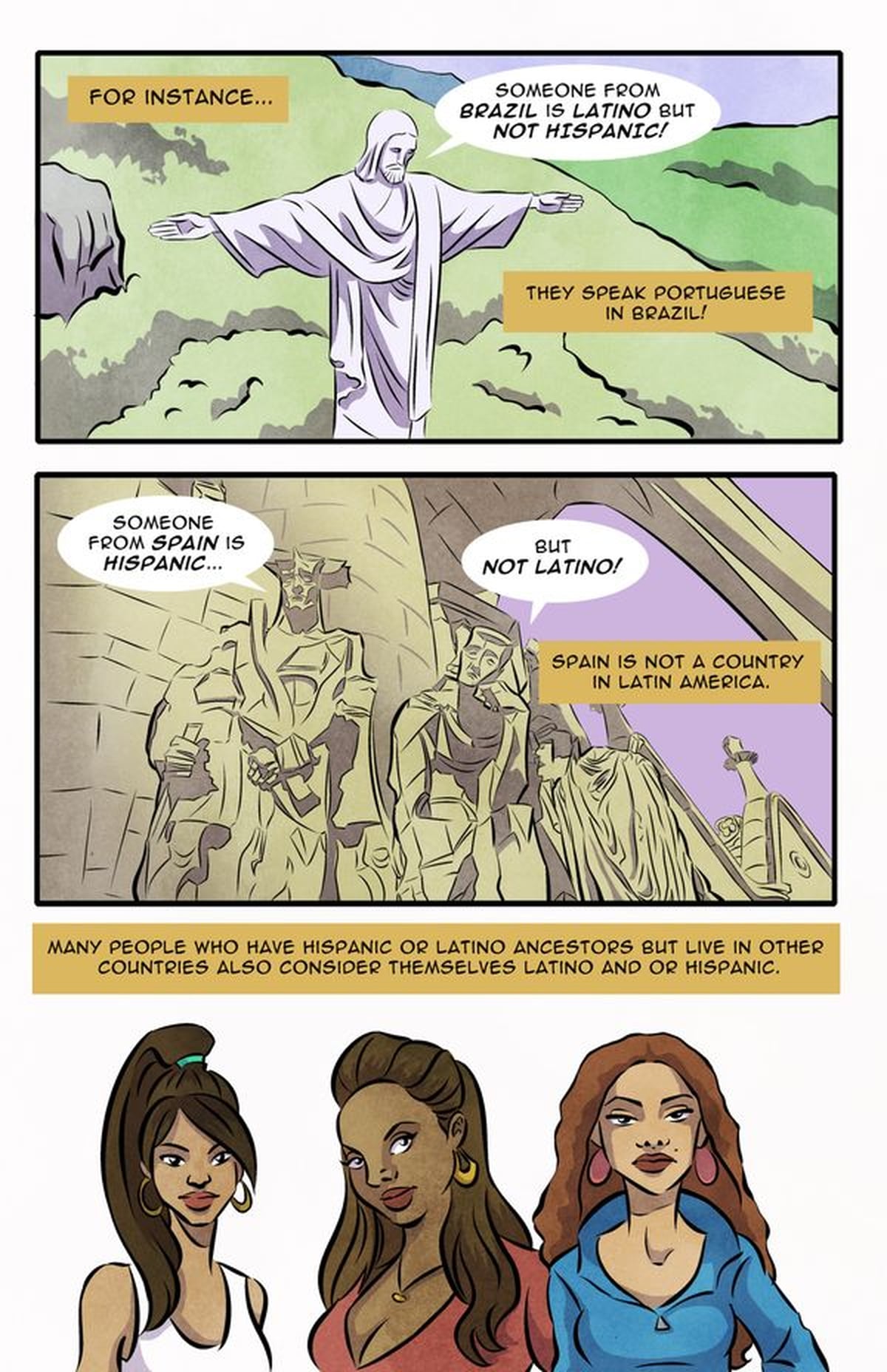 Comic Strip Defines Latino and Hispanic | PS Latina