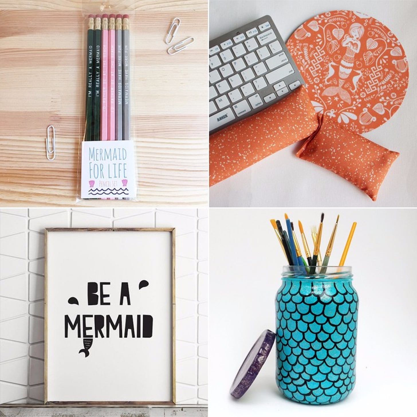 Mermaid Desk Accessories | PS Smart Living