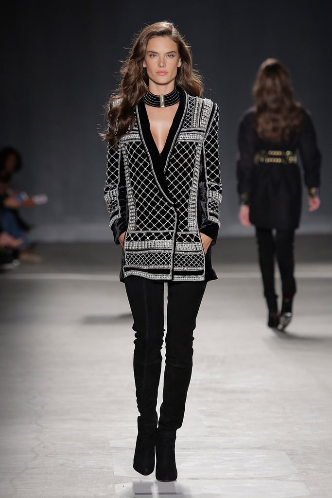 Alessandra Ambrosio Models the Balmain H&M Collection in NYC | POPSUGAR ...