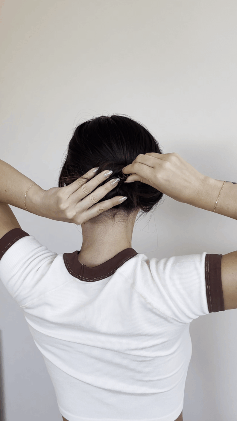 kitsch bun twist tutorial