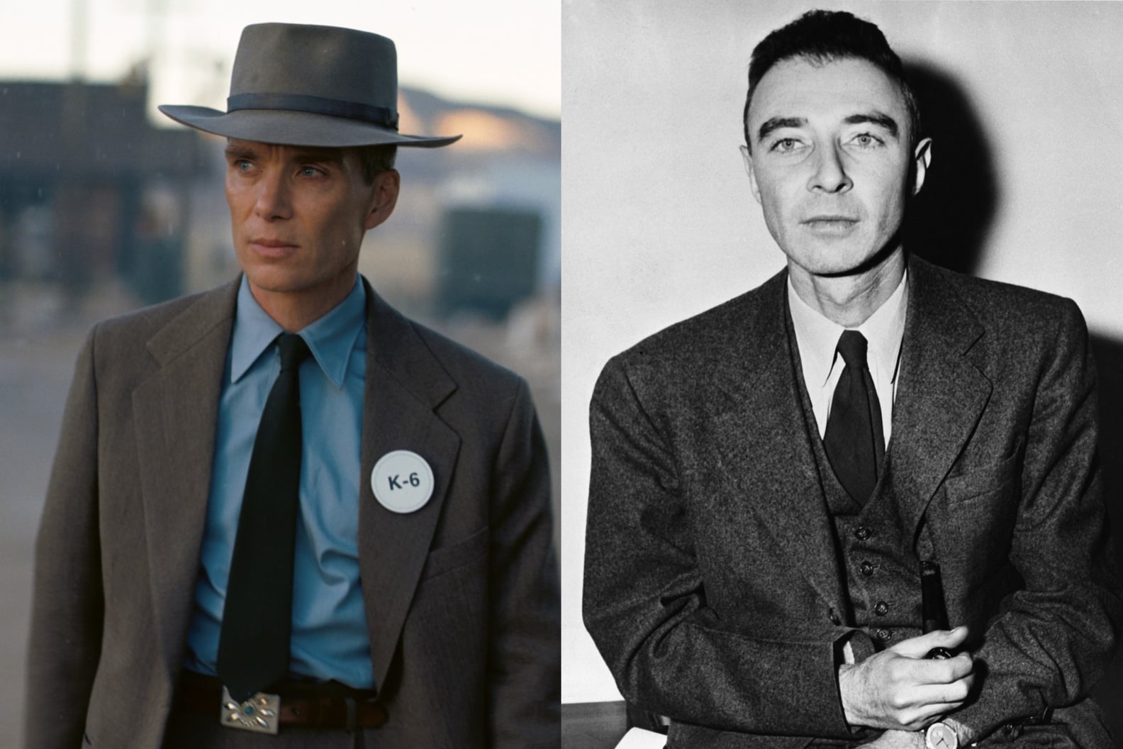 Oppenheimer Cast Next to Real-Life Counterparts | PS Entertainment