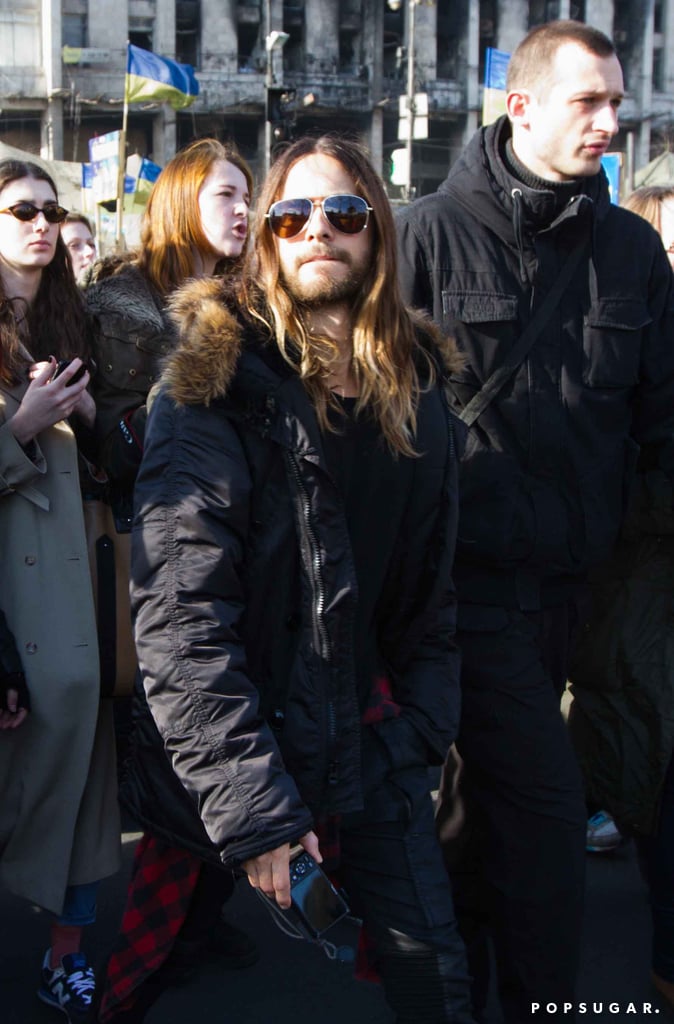 Jared Leto Visits Ukraine | Pictures | POPSUGAR Celebrity